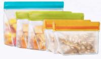 China Leakproof Reusable Storage Bags Extra Thick FDA Grade PEVA k Bags,keep fresh air-tight vacuum sealer bags for food for sale