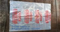 China Plastic Manufacturer Extra Large Heavy Duty Clear Asbestos Garbage Removal Construction Waste Bags, bagplastics, bagease for sale