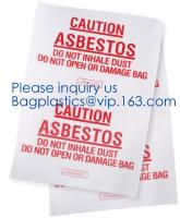China Plastic Manufacturer Extra Large Heavy Duty Clear Asbestos Garbage Removal Construction Waste Bags, bagplastics, bagease for sale