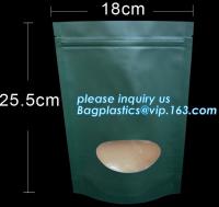 China Heat Sealable Food Packaging Doypack Pouches Bags With Matte Window, nack Candy dried fruit nuts bag for sale