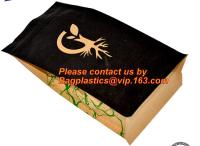 China Foil Kraft Paper Bag Coconut Packaging Bags Doypack With Window, 500g 1kg 16oz customized ziplock packaging for sale