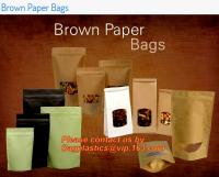 China Foil Kraft Paper Bag Coconut Packaging Bags Doypack With Window, 500g 1kg 16oz customized ziplock packaging for sale
