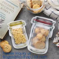 China Kitchen Reusable Silicone Food, Snack, Vegetable, Meat Storage Bag, Slider Bags For Preservation for sale