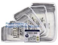 China Mini Zipper Pouches, Preservation & Cooking Reusable Food Storage Bag, Cooking Food Bag, Silicone Lunch Bag for sale