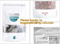 China Foil Pouch Standing Up Spice Bag Clear Window Food Packaging Bag Metalized Stand Up Pouch With Zipper for sale
