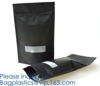 China Foil Pouch Standing Up Spice Bag Clear Window Food Packaging Bag Metalized Stand Up Pouch With Zipper for sale