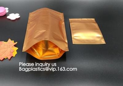 China Zip Lock Bags Resealable Custom Aluminum Foil  Metalized Bag, Nylon Retort Pouch For Frozen Food Tear Notch for sale