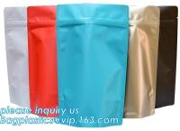 China Aluminum Foil Flexible Metallized Flat Pouch Packaging Bags, Doypack chips, Resealable Mylar Stand Up Pouch for sale