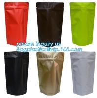 China Aluminum Foil Flexible Metallized Flat Pouch Packaging Bags, Doypack chips, Resealable Mylar Stand Up Pouch for sale