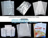 China Cellophane Block Base Standing Bags Square Bottom PP Food Packaging, Custom Printing Self Adhesive Opp Pp Bag for sale