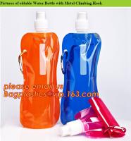 China Outdoor Travel Camping Sports Folding Foldable Collapsible Plastic Water Bottle Bag,Promotional/Camping/Climbing/Picnic/ for sale