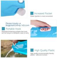China 1 Gallon 4L foldable plastic bottle bag Foldable water bag,logo printed foldable water bottle bag,Reusable Outdoor Water for sale