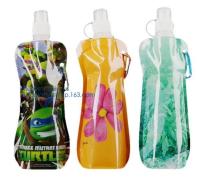 China Portable ultralight foldable soft flask bottle outdoor sport hiking camping water bag,sport foldable 480ml reusable camp for sale