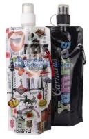 China Portable ultralight foldable soft flask bottle outdoor sport hiking camping water bag,sport foldable 480ml reusable camp for sale