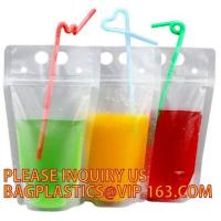 China Biodegradable Liquid Packaging Leakage Proof Pouch Custom Printed Stand Up Aluminium Foil Spout Bags Water Drinking Bag for sale