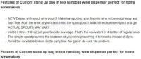 China bag in box handbag wine dispenser home winemakers,accmor wine bottle bag flask/750ml flexible foldable wine bottles pack for sale