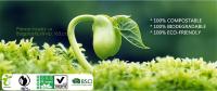 China en13432 corn starch based wholesale biodegradable 100% compostable bags on roll,Cornstarch 100% Biodegradable Compostabl for sale