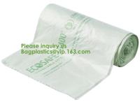 China cornstarch made 100% biodegradable compostable custom printed t-shirt plastic bag with own logo,ecofriendly packaging ba for sale