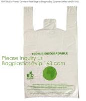 China Organic Recycling and compostable bag,Eco friendly Compostable,compostable biobased plastic tshirt bag bagease bagplasti for sale