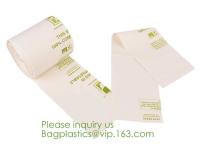 China Wholesale Cornstarch 100% biodegradable and Compostable Custom T-shirt Shopping Packaging Bag On Roll,bagplastics bageas for sale