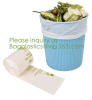 China Wholesale Cornstarch 100% biodegradable and Compostable Custom T-shirt Shopping Packaging Bag On Roll,bagplastics bageas for sale