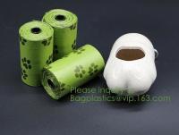China cornstarch made 100% eco friendly direct manufacturing factory compostable garbage bags on roll with drawstring bagease for sale