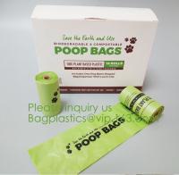 China custom size 100% biodegradable EN13432 compostable trash bags from China factory,OK COMPOST bio degradable plastic bag for sale
