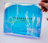 China Frosted EVA Plastic Makeup Bag With Snap Button Closed,Eco-friendly Durable Cosmetic Bag,zipper gift cosmetic oem pouch for sale