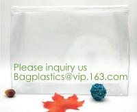 China nylon zipper pvc bag Promotional Customize Logo print Transparent PVC plastic clear cosmetic bag with non-woven zipper for sale