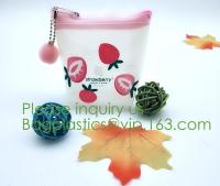 China Zipper PVC Packing Bags,Padded Zipper Bag Transparent Zip Lock Pouch PVC k Packaging Bag,custom pink/white/black l for sale