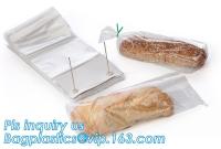 China biodegradable plastic food bread wicket bag, PACK, Accept Custom Order bread packaging CPP BOPP plastic wicket bread bag for sale