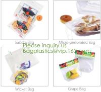 China Microperforation blocked bags,microperforated bag for fruit and vegetable,Microperforation triangle bopp sandwich packag for sale