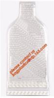 China Zip sealed liquor bubble bags bottle protector Travelling liquor bubble sleeves air wine bubble bags Zipped bottom plast for sale