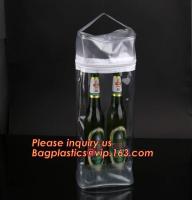 China Eco friendly LONG HANDLE RECYCLABLE PVC WINE BAG, CARRIER BAG,HANDY BAG,GIFT WINE BAG,PROMOTION, PROMOTIONAL PRODUCTS PA for sale