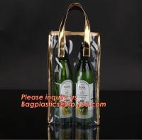 China Eco friendly LONG HANDLE RECYCLABLE PVC WINE BAG, CARRIER BAG,HANDY BAG,GIFT WINE BAG,PROMOTION, PROMOTIONAL PRODUCTS PA for sale