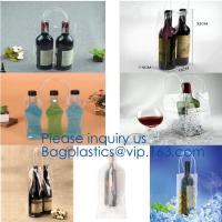 China k bottom leakproof reusable wine bottle protector 3 pack bubble travel protective bag,USA Amazon WineSkin Protecto for sale