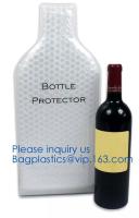China k bottom leakproof reusable wine bottle protector 3 pack bubble travel protective bag,USA Amazon WineSkin Protecto for sale