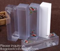 China Alternatives to gift box plastic pet box Special creasing PET box Clear window box clear pet box,PET box in round shape for sale