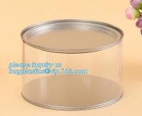 China PET Jar 85mm neck size food grade clear PET plastic Can screw type with aluminium easy open endsPackaging plastic can 25 for sale