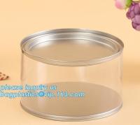 China 100ml pet clear plastic can,fruit candy tin container jars with aluminum lid,1 gallon clear paint can size bagease pack for sale