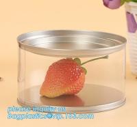 China 1 gallon clear plastic paint cans for packaging,Plastic Food Grade Clear PET Can Round Food Storage Container Screw Lid for sale