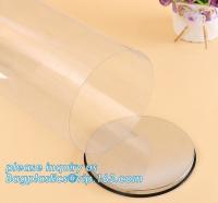 China clear PVC PET can for food canning,Customized round clear paint can with tin lid,paint can with tin top & bottom and han for sale