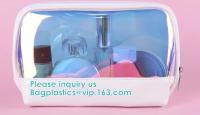 China HOLOGRAPHIC MAKEUP BAG, PU TPU MATERIAL MAKEUP travel wash bag waterproof makeup bag cosmetic bags, ECO FIRENDLY PACKAGE for sale