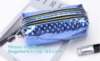 China HANDBAG,PORTABLE WASH POUCH Promotional PVC/EVA cosmetic Bag with Handle,PVC Bedding Blanket Bag with Handle, makeup bag for sale