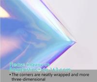 China Neon Rainbow Hologram PVC Tote Bag custom holographic handbag PVC handle beach bag,Cosmetic Makeup Travel Pouch,Zipper for sale