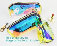 China Holographic Color Bag Neon Bag Clear Pvc Cosmetic Make Up Bag in Rainbow,holographic k bagholographic laser handy for sale