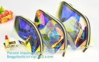 China Holographic Color Bag Neon Bag Clear Pvc Cosmetic Make Up Bag in Rainbow,holographic k bagholographic laser handy for sale