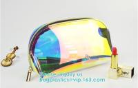 China Holographic Color Bag Neon Bag Clear Pvc Cosmetic Make Up Bag in Rainbow,holographic k bagholographic laser handy for sale