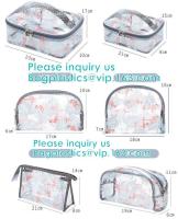 China Travel Luggage Pouch Custom Clear Transparent PVC Travel Toiletry Bag Make Up Cosmetic Bag,Vinyl Wash Beauty Cosmetic Tr for sale
