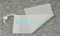 China Custom Cosmetic Drawstring EVA Pouch Reusable Bag Cosmetic Pouch Recycled Makeup White EVE Flute Pouches for sale